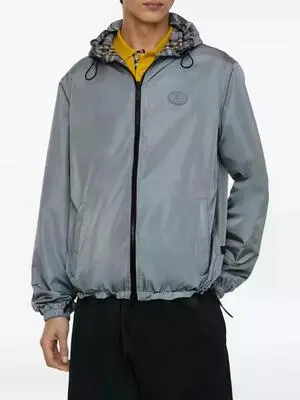 Burberry Reversible Check Hooded Jacket - Grey
