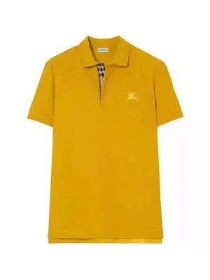 Burberry Cotton Polo Shirt - Yellow