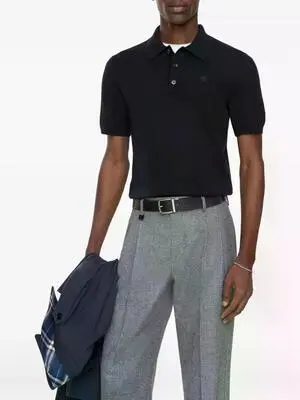 Burberry Cashmere Polo Shirt - Blue