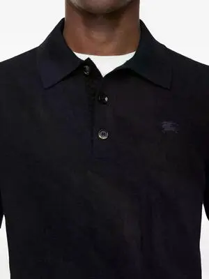 Burberry Cashmere Polo Shirt - Blue