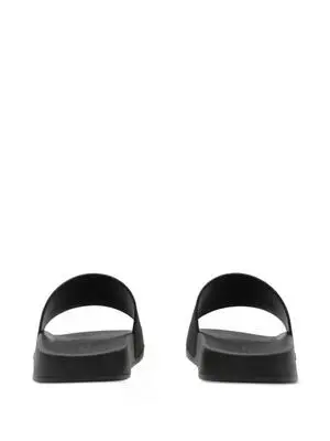 Burberry Logo Slides - Black