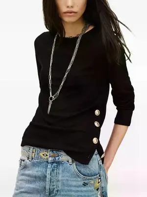 Ba&sh Giulia Buttoned-detail Top