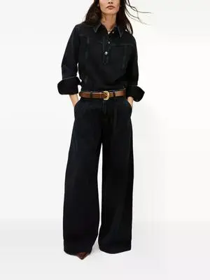 Ba&sh Tavy Buttoned Polo Top