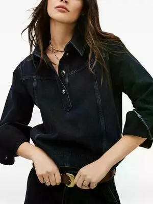 Ba&sh Tavy Buttoned Polo Top