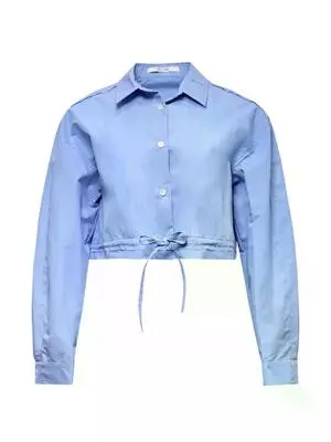RE CODE Drawstring Crop Shirt