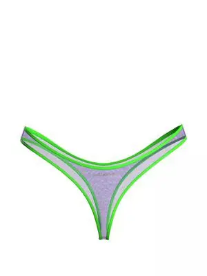 MAISON CLOSE Panorama High-cut Thong Purple