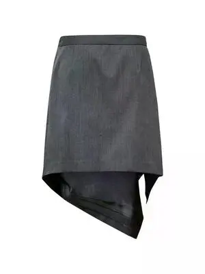 RE CODE Asymmetrical Draped Mini Skirt
