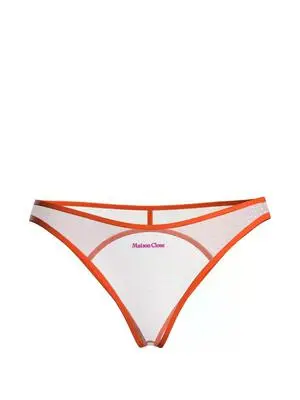 MAISON CLOSE Panorama Open-back Briefs - Neutrals