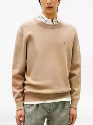 Tommy Hilfiger Logo Jumper - Neutrals