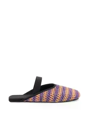 Flowze Strap-detail Mules - Purple