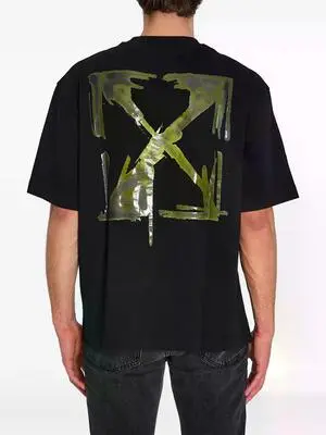 Off-White Dark Slime Arrow Crew Neck T-shirt - Black