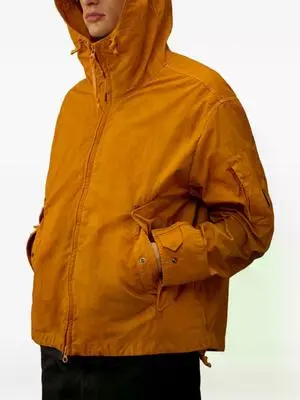 C.P. COMPANY Zip-up Hooded Jacket - Orange