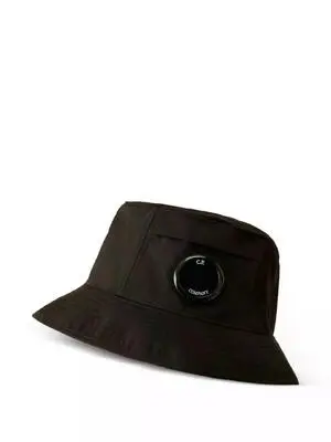 C.P. COMPANY Logo Patch Bucket Hat - Black