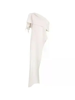 Proenza Schouler One-shoulder Draped Twill Top - Neutrals