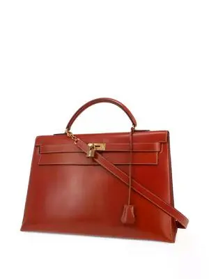 Hermès 1988 Kelly 40 Handbag - Red