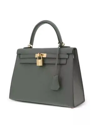 Hermès 25 Kelly Handbag - Green