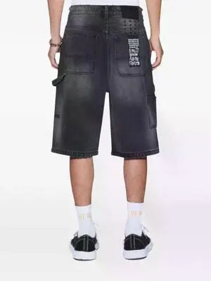 Ksubi Maxx Operator Denim Shorts - Black