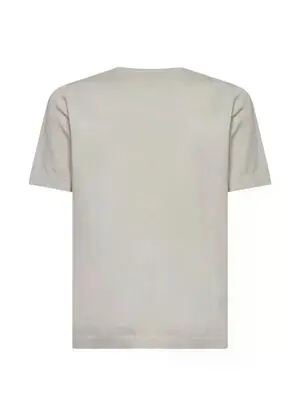 D4.0 Ribbed Crew-neck T-shirt - Neutrals