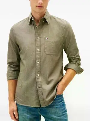 Tommy Hilfiger Button-up Long-sleeve Shirt - Green