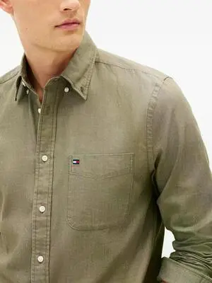 Tommy Hilfiger Button-up Long-sleeve Shirt - Green