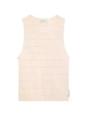 Calvin Klein Knit Sleeveless Vest - Neutrals