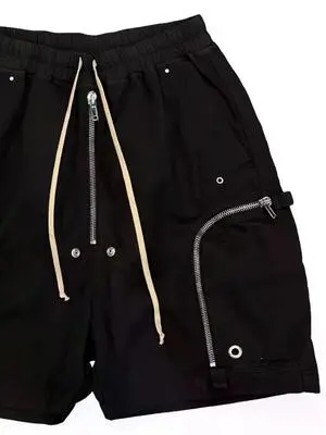 Rick Owens Bauhaus Zip-detailed Drawstring Shorts