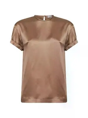 Brunello Cucinelli Monili Embellished T-shirt