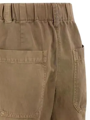 Brunello Cucinelli Patch-pocket Mini Shorts - Brown