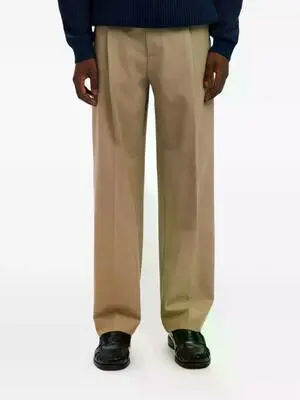 SELECTED 220 Pleated Trousers - Neutrals
