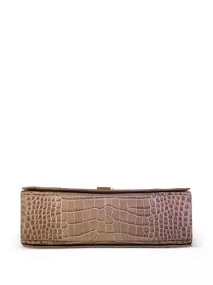 Balenciaga Medium Crush Croc-embossed Shoulder Bag