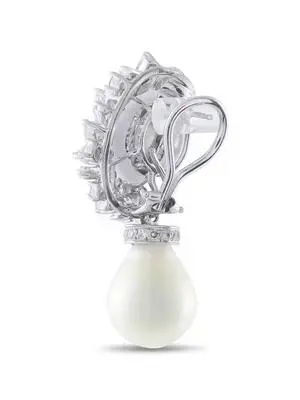 LB EXCLUSIVE Diamond And Pearl Earrings