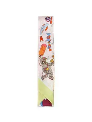 Gucci Printed Scarf - Pink