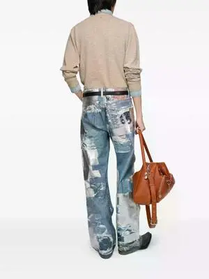 Acne Studios Ripped Patchwork Jeans