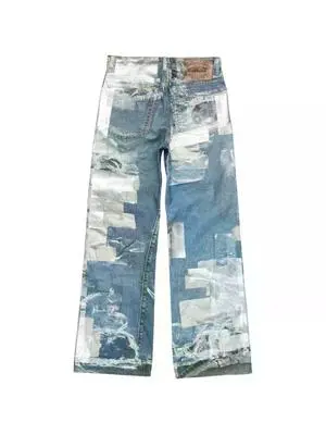 Acne Studios Ripped Patchwork Jeans