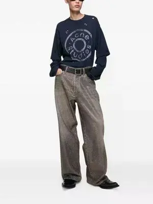 Acne Studios Patch Embellished Baggy Jeans