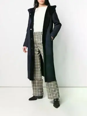 LISKA Hooded Shearling Coat