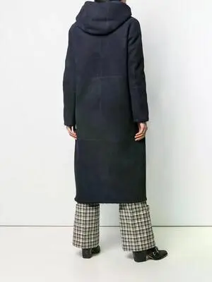 LISKA Hooded Shearling Coat