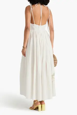 Erdem Floral-print Linen Midi Dress