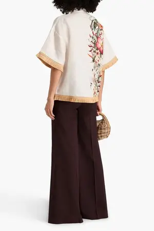 Zimmermann Floral-print Linen Shirt