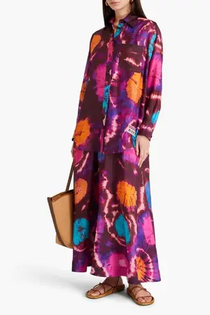 Zimmermann Tiedye Silk Habotai Shirt