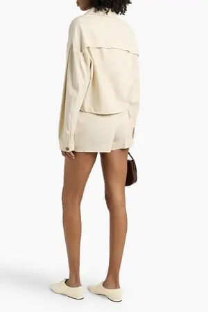 Loulou De Saison Lune Wool-blend Twill Shirt - Beige