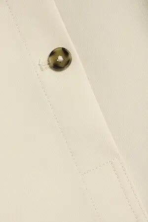 Loulou De Saison Lune Wool-blend Twill Shirt - Beige