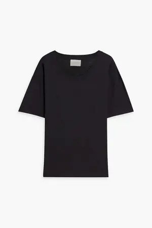 Loulou De Saison Ezra Slub Jersey Tshirt - Black