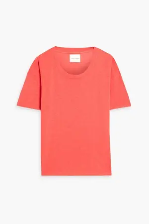 Loulou De Saison Ezra Slub Jersey Tshirt - Tomato Red
