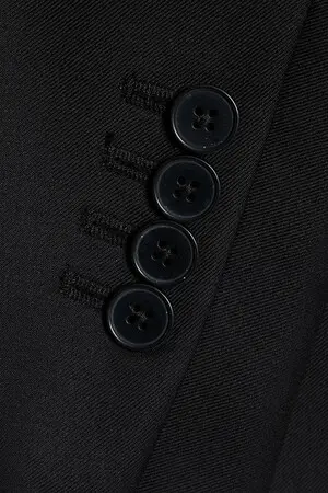 Loulou De Saison Arlo Double-breasted Wool-twill Blazer - Black