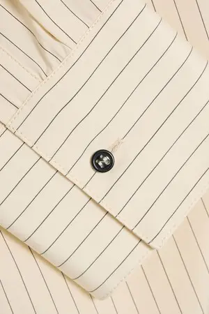 Loulou De Saison Alim Pinstriped Cotton-poplin Shirt - Ivory