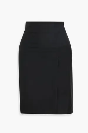 Loulou De Saison Ingrid Wooltwill Skirt - Black