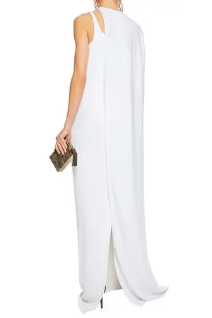 Stella McCartney One-shoulder Layered Crepe Gown