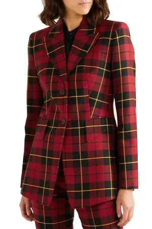 Michael Kors Checked Wooltwill Blazer