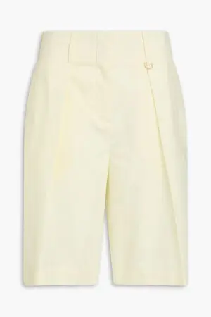 Zimmermann Pleated Cottonpoplin Shorts